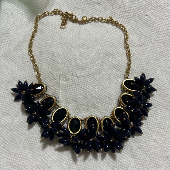 J. Crew | Jewelry | J Crew Brand Beautiful Gold Tone With Black Stones ...